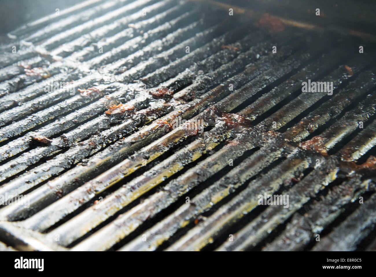 Barbeque after cooking on the hot outdoor grill Stock Photo - Alamy