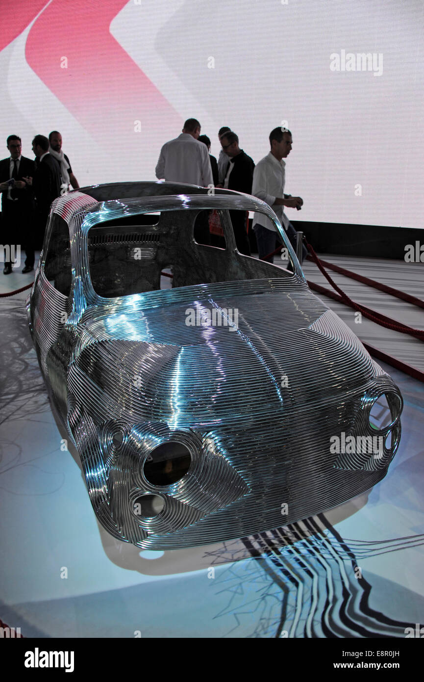 Fiat 500,Paris Motor Show,France Stock Photo - Alamy