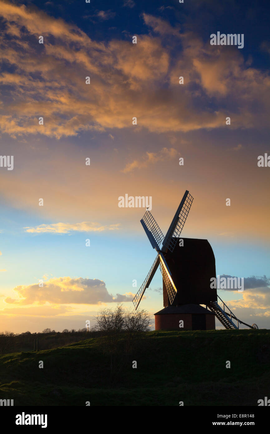 Brill Windmill in Buckinghamshire captured at sunset Stock Photo - Alamy