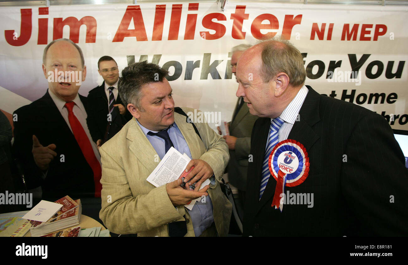 Jim Allister being interviewed by Henry McDonald from the Guardian ...