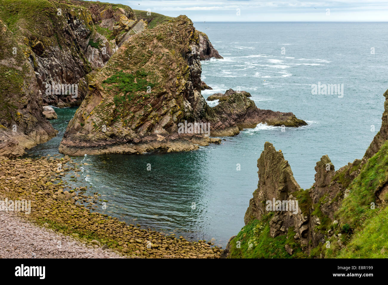 Bullars of Buchan Rock Stacks Stock Photo - Alamy