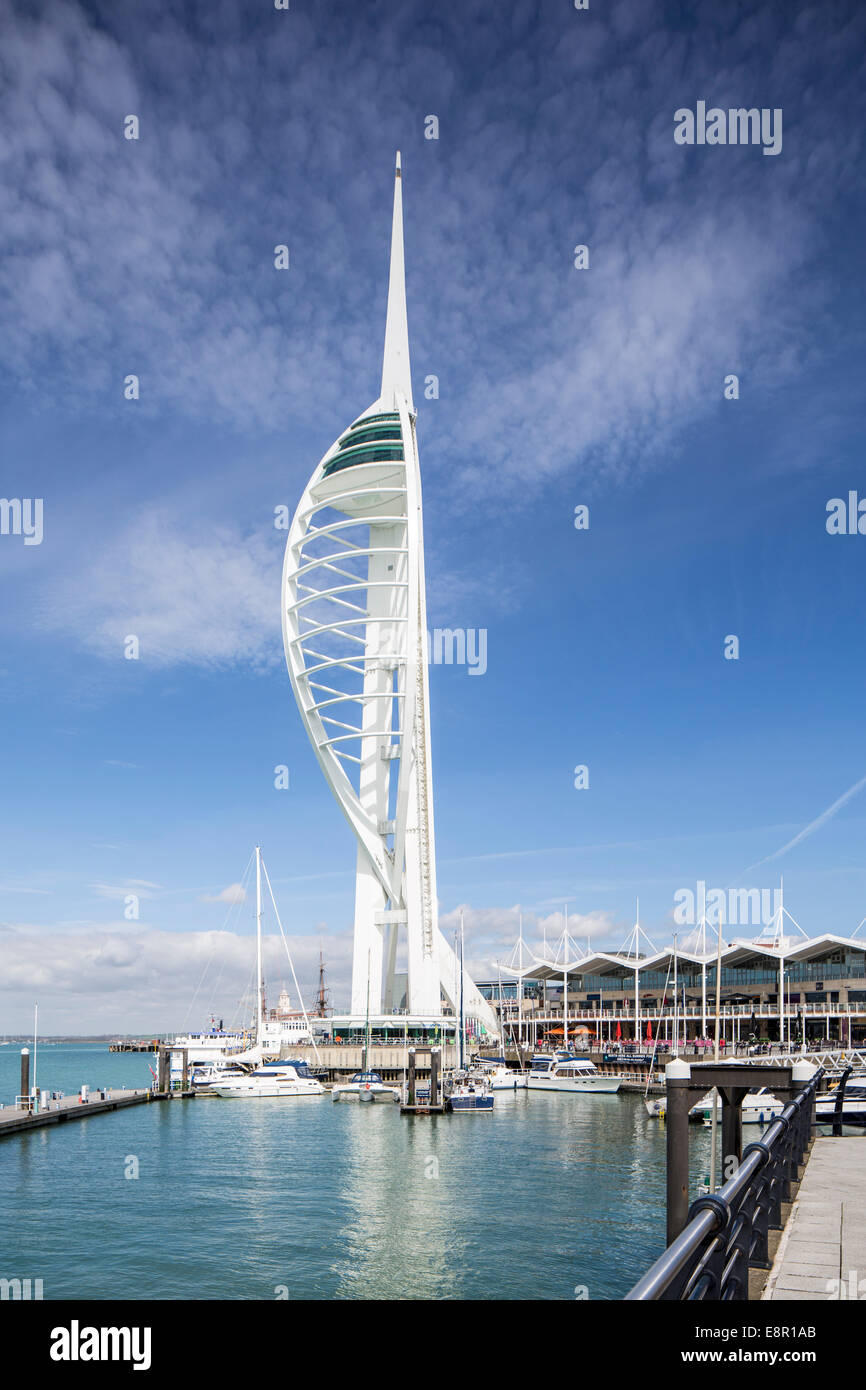 A view of the Spinnaker Tower Looking across the Harbour at Portsmouth ...