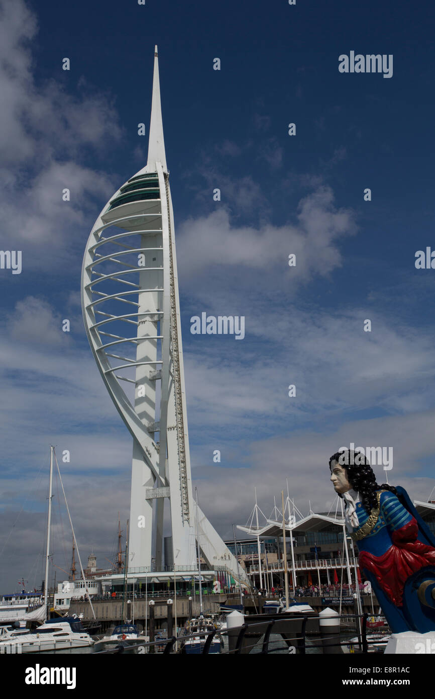 A view of the Spinnaker Tower Looking across the Harbour at Portsmouth ...