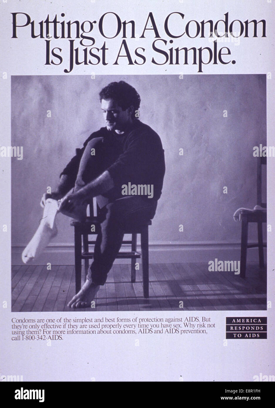 This image is a public health advertisement, demonstrating how to use a ...