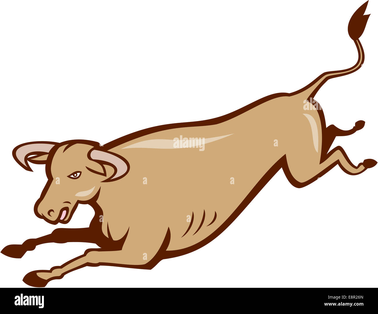 Jumping Cow Silhouette