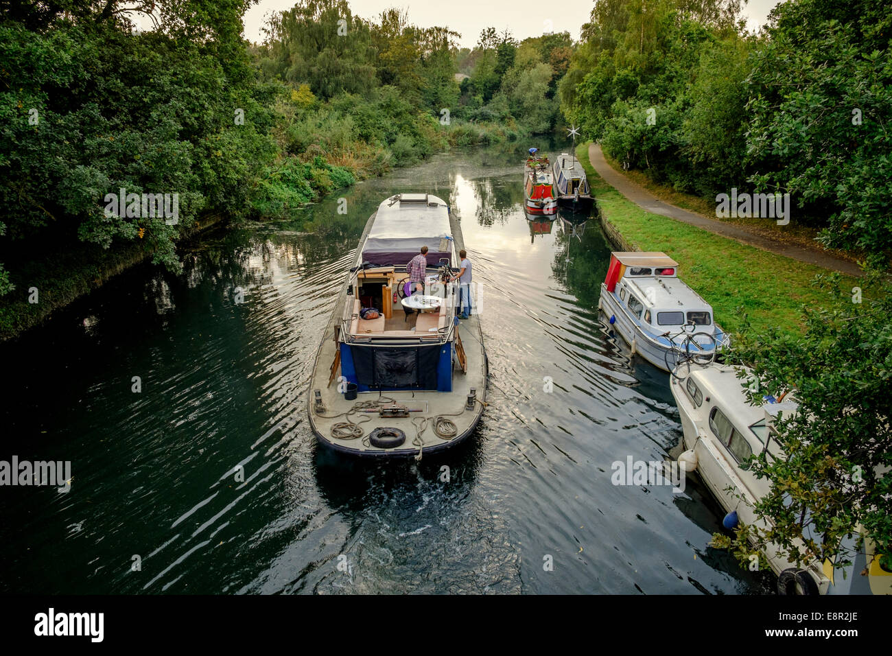 Barges on the Grand Union Canal, Hanwell, London Stock Photo - Alamy