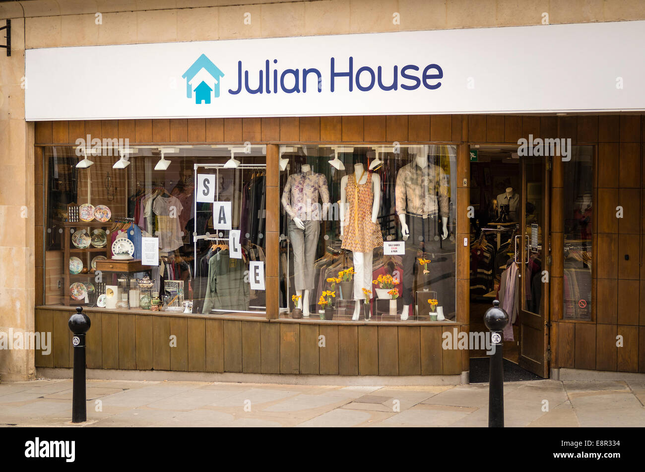 Julian House charity shop raising funds for homeless people Stock Photo ...