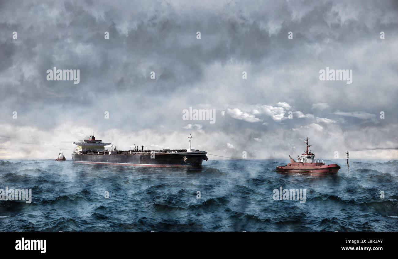 Tanker ship storm hi-res stock photography and images - Alamy