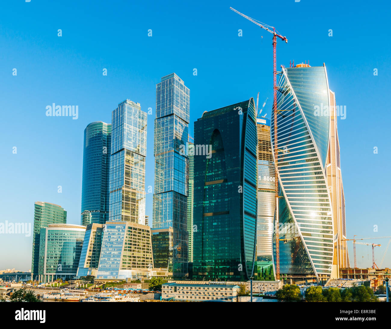 International Business Center Moscow-City is still under construction ...