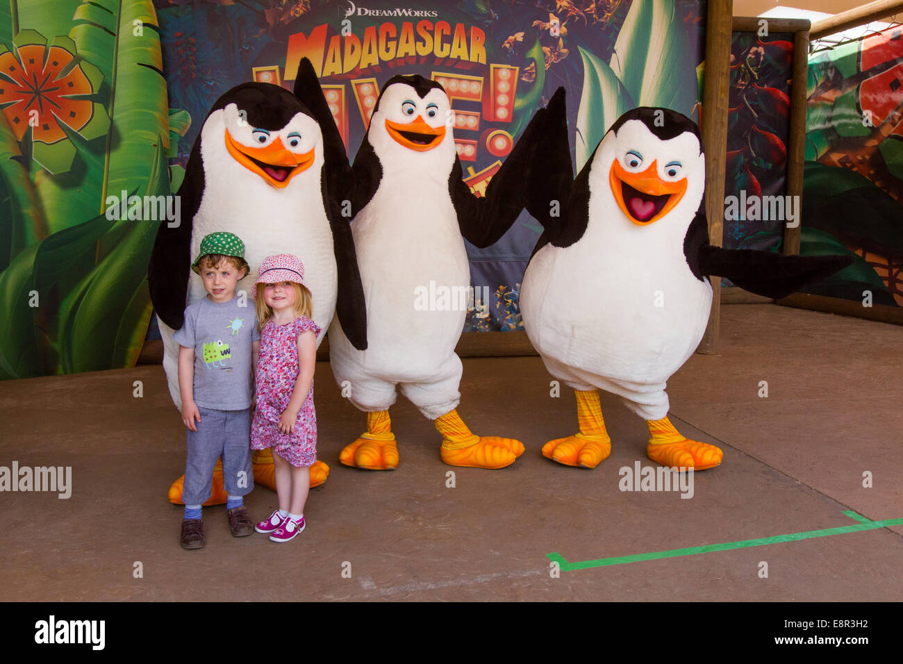 Madagascar live show at Chessington World of Adventures, Surrey, United ...