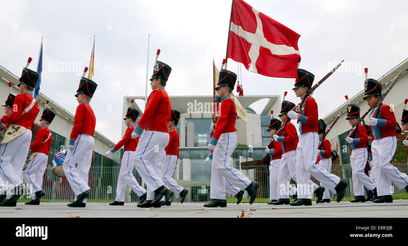Berlin, Germany. 13th Oct, 2014. A Danish marching band, including ...