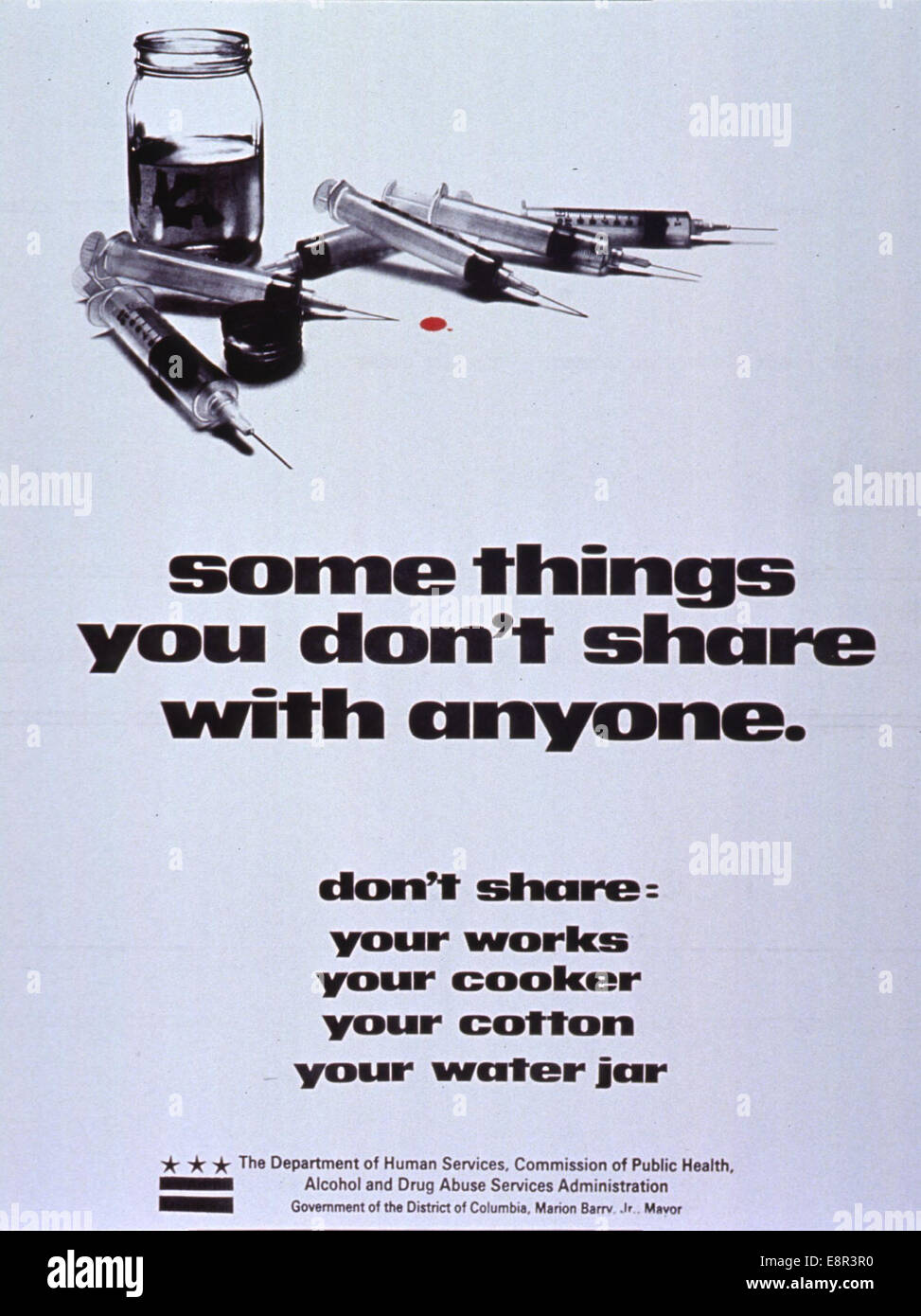 Drug warning poster hi-res stock photography and images - Alamy