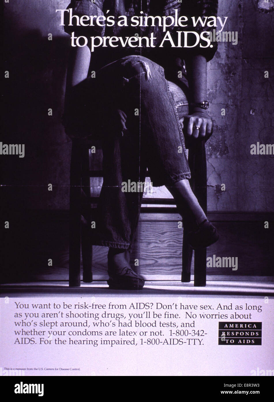 Public health poster from the U.S. Centers for Disease Control (CDC) in the 1980s, raising ...