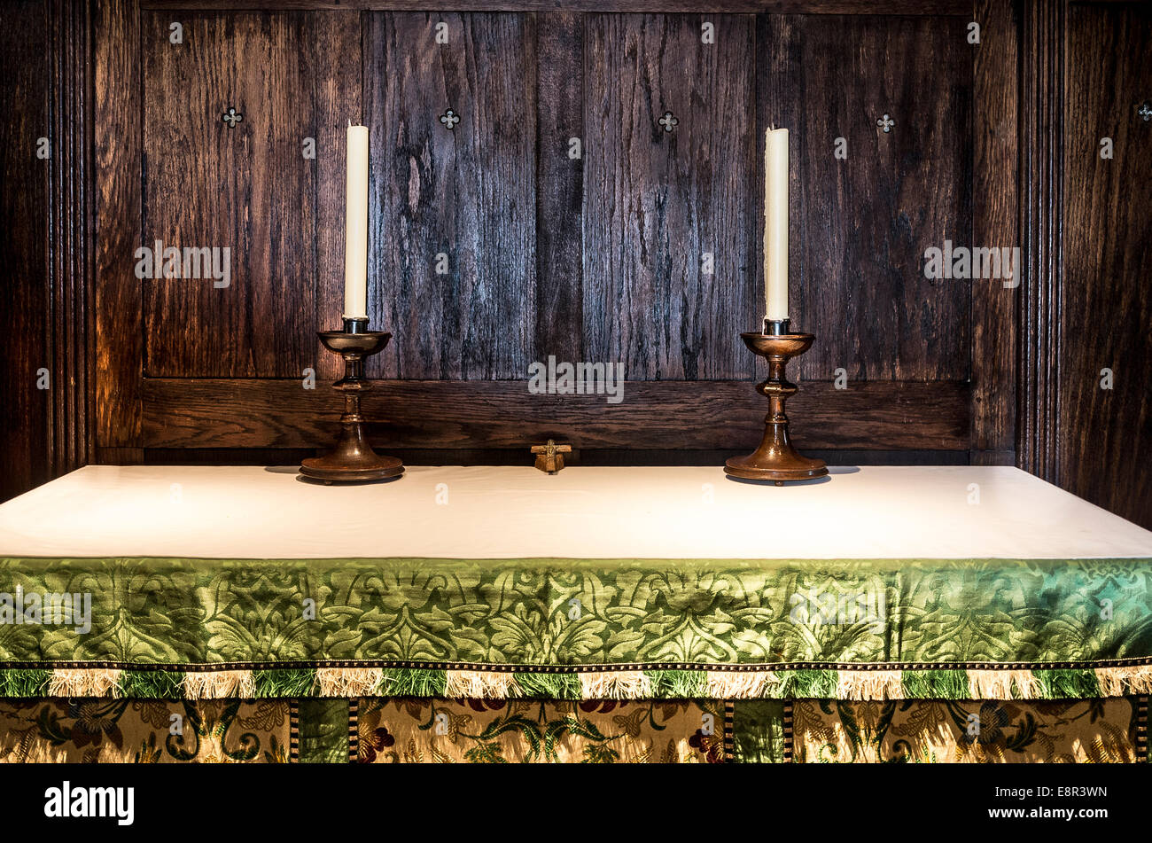Two altar candlesticks hi-res stock photography and images - Alamy