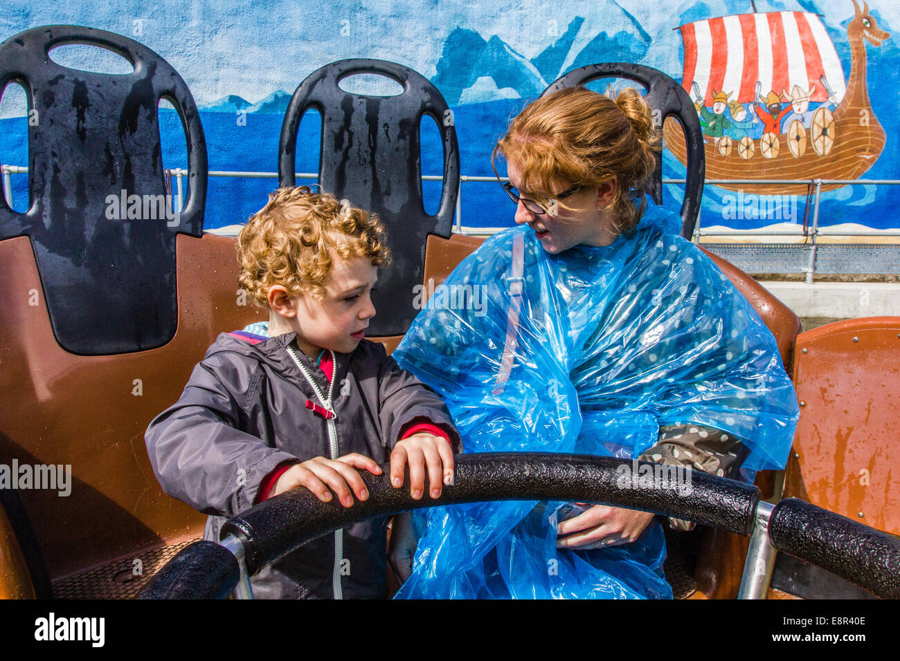 The Vikings River Splash ride at Legoland Windsor, London, United ...