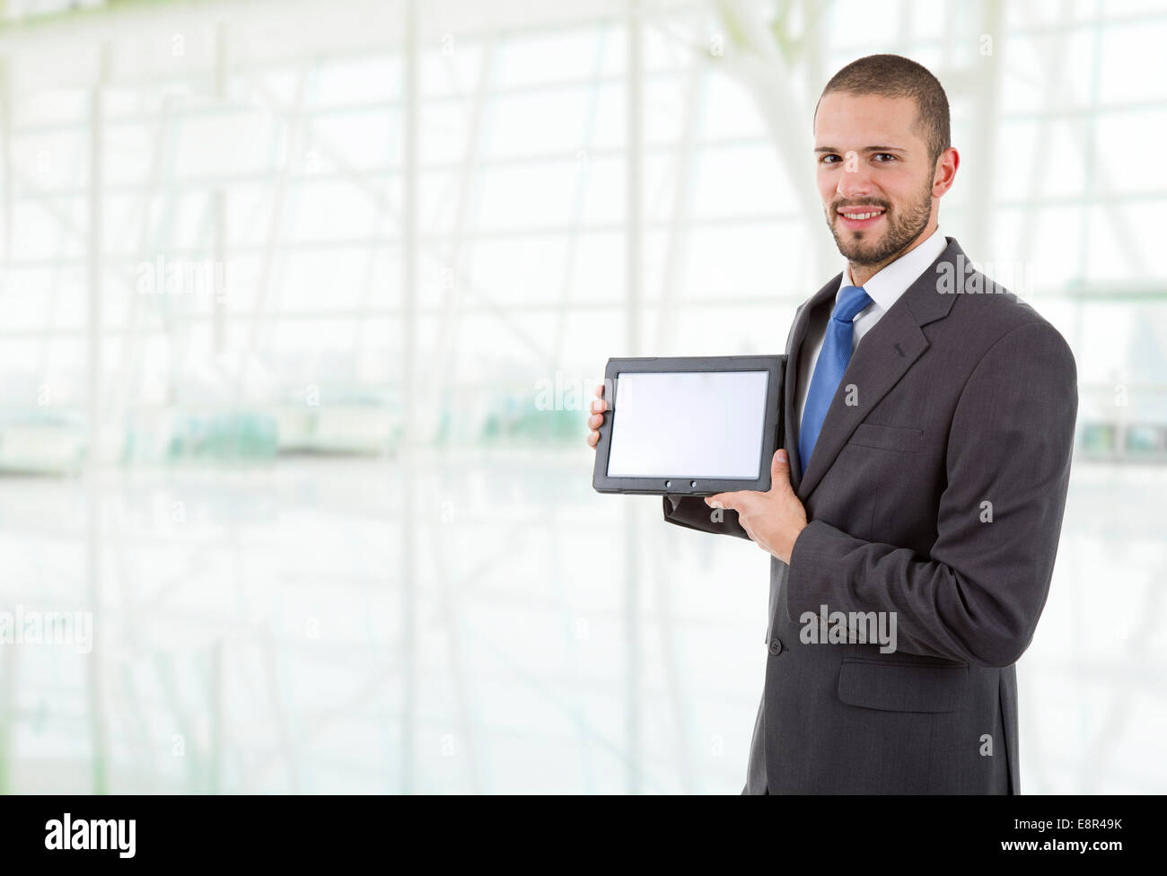 businessman using touch pad of tablet pc, at the office Stock Photo - Alamy