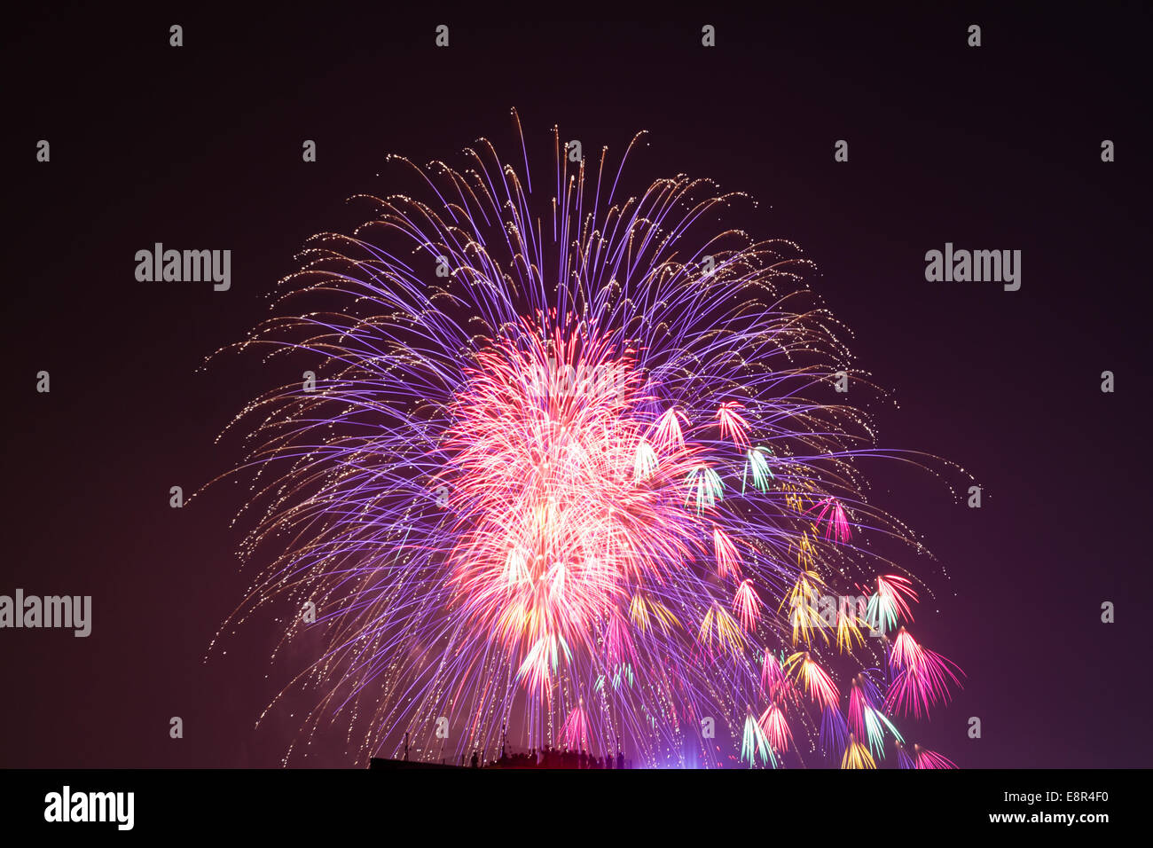 Fireworks at Hanoi, Vietnam Stock Photo - Alamy