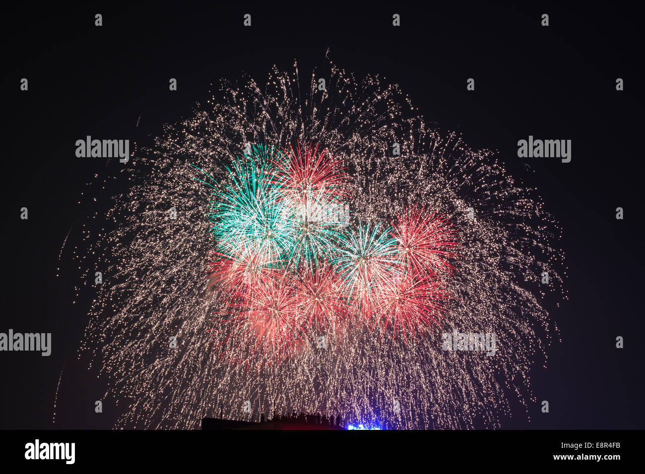 Fireworks at Hanoi, Vietnam Stock Photo - Alamy