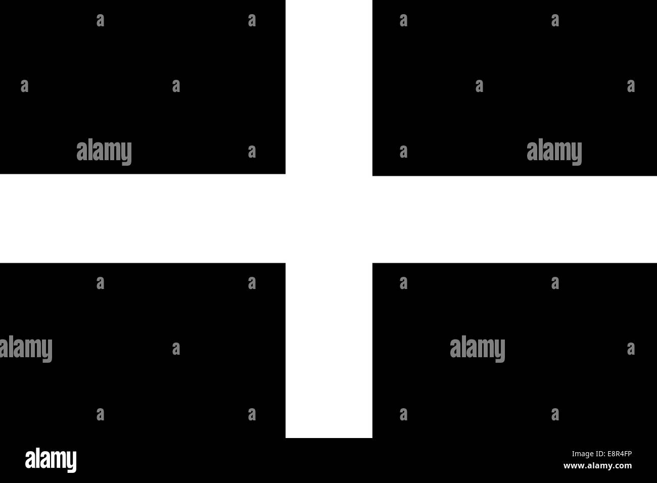 Flag cornish cornwall Black and White Stock Photos & Images - Alamy