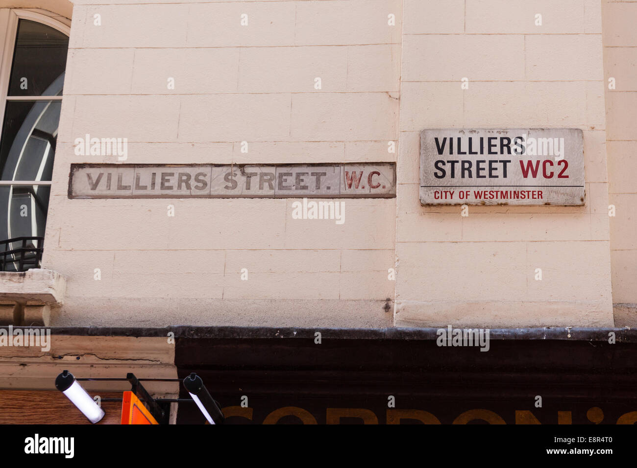 Villiers Street sign, London, England, United Kingdom Stock Photo - Alamy