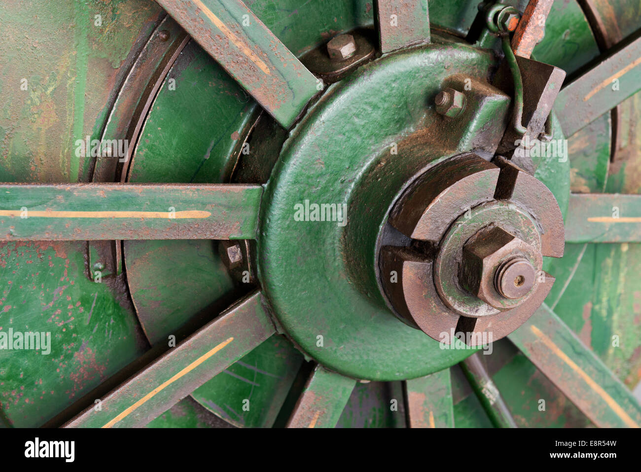 a detail of old rusty tractor wheel Stock Photo - Alamy