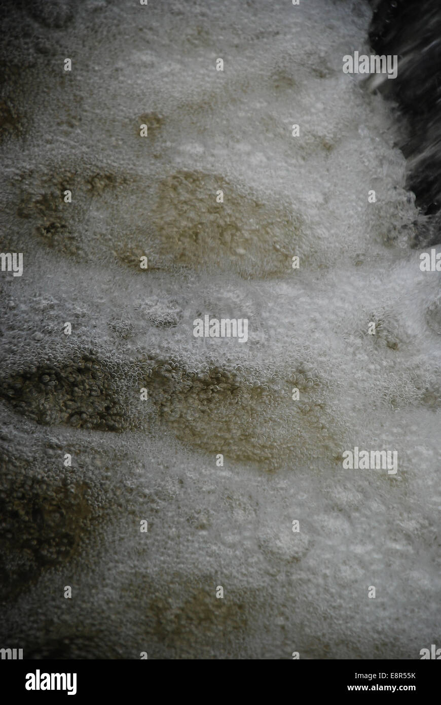 Waterfall foam at Watermill Stock Photo - Alamy