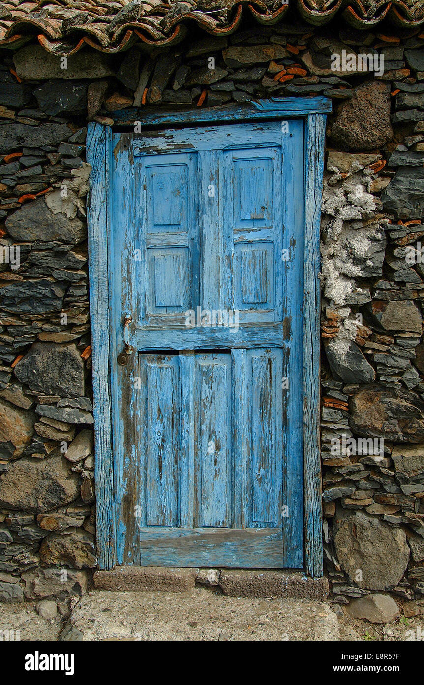 Old light blue door Stock Photo - Alamy