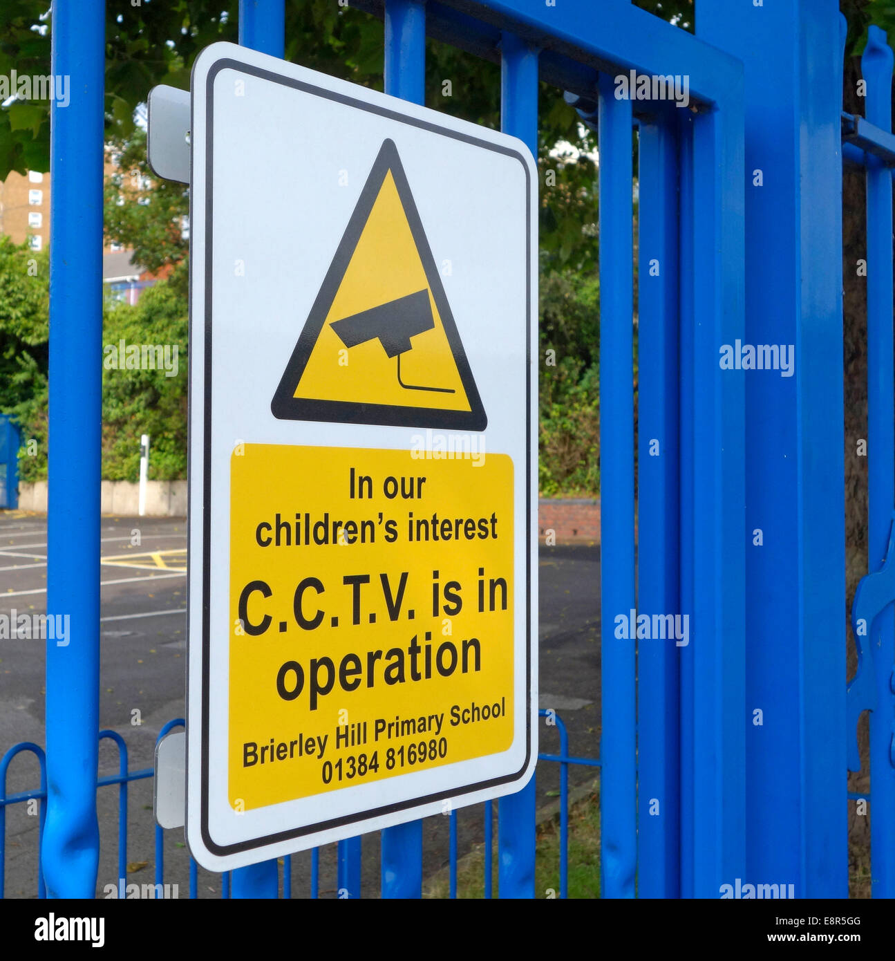 School Warning Sign Britain High Resolution Stock Photography and ...