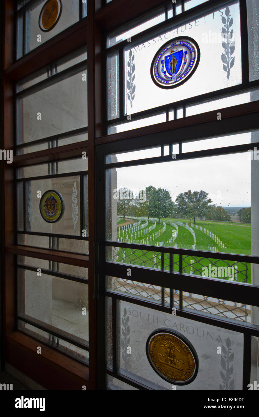 window memorial chapel American Cemetery Cambridge Stock Photo - Alamy