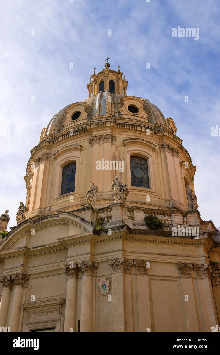 Dome of the church Holy Name of Mary in Rome, Italy Stock Photo - Alamy