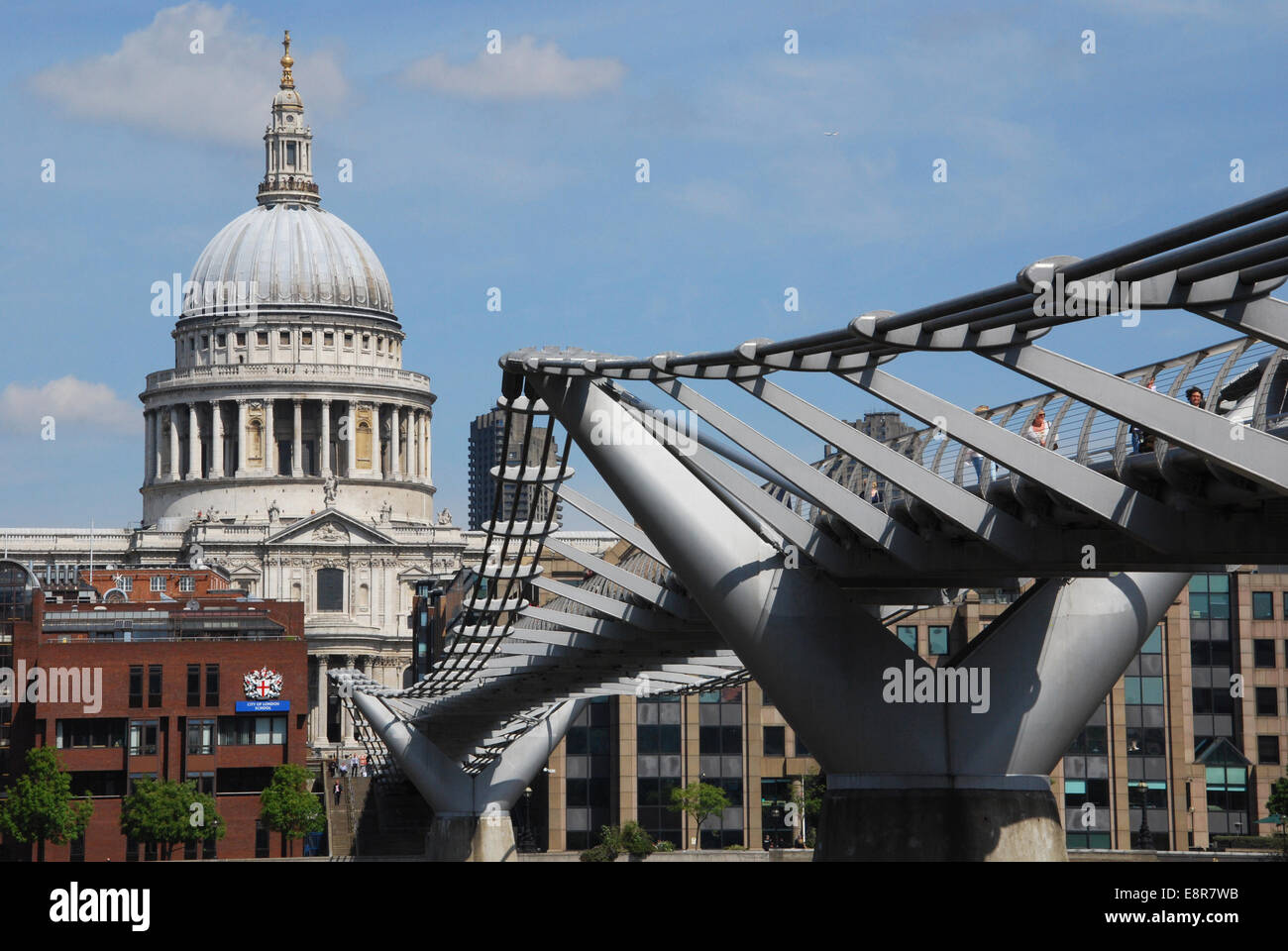 Millennium Bridge London UK Stock Photo - Alamy