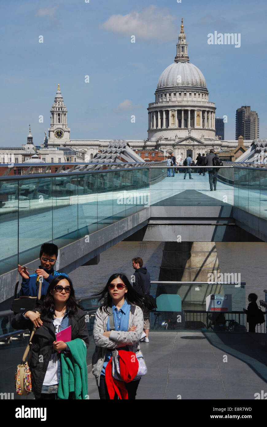 Millennium Bridge London UK Stock Photo - Alamy