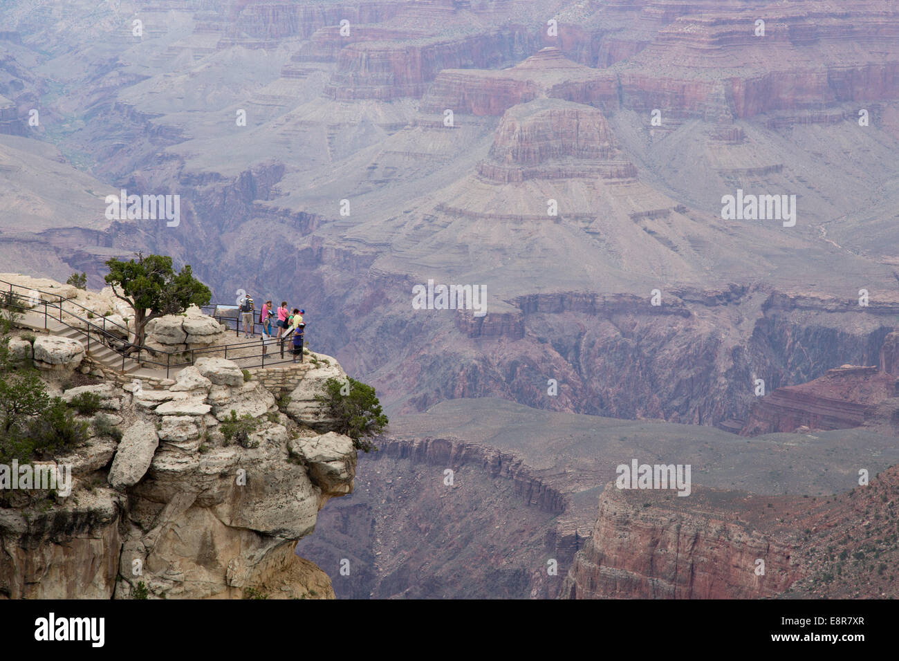 People viewing the Grand Canyon. Grand Canyon National Park, Arizona ...