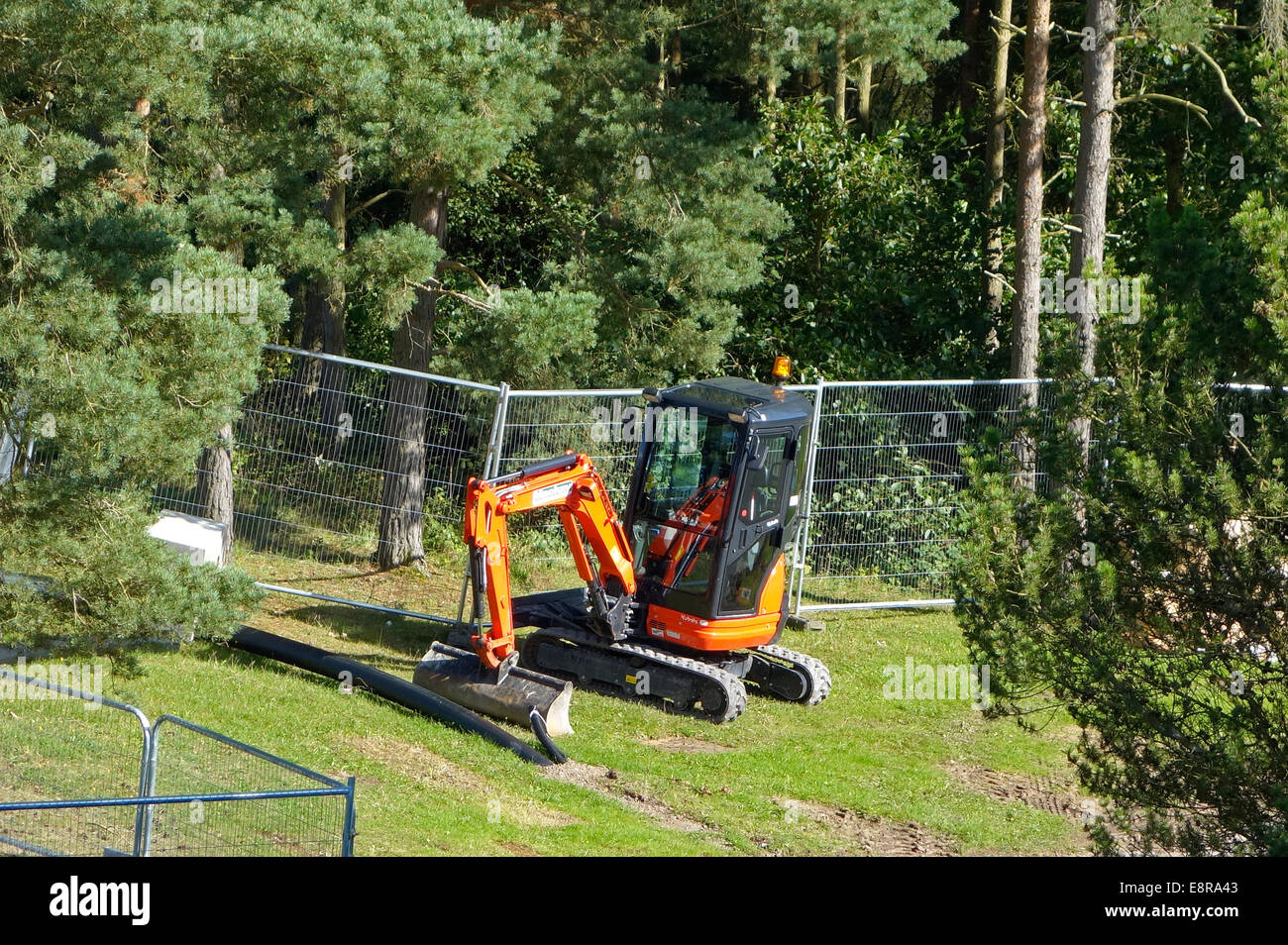 Kubota Mini Excavator, Trimpley Reservoir, Trimpley, Worcestershire ...