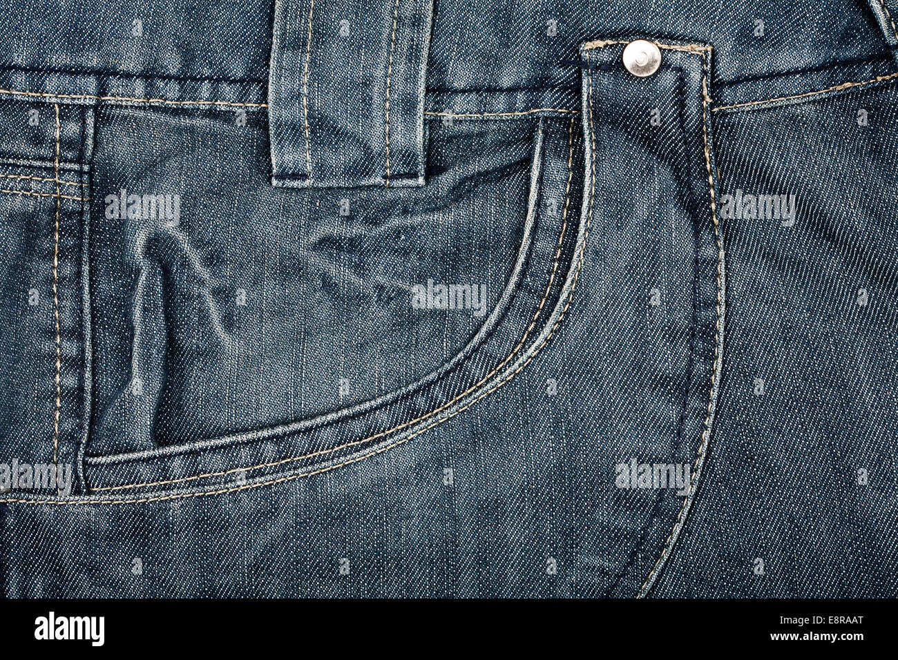 Gray jeans fabric with pocket background Stock Photo - Alamy