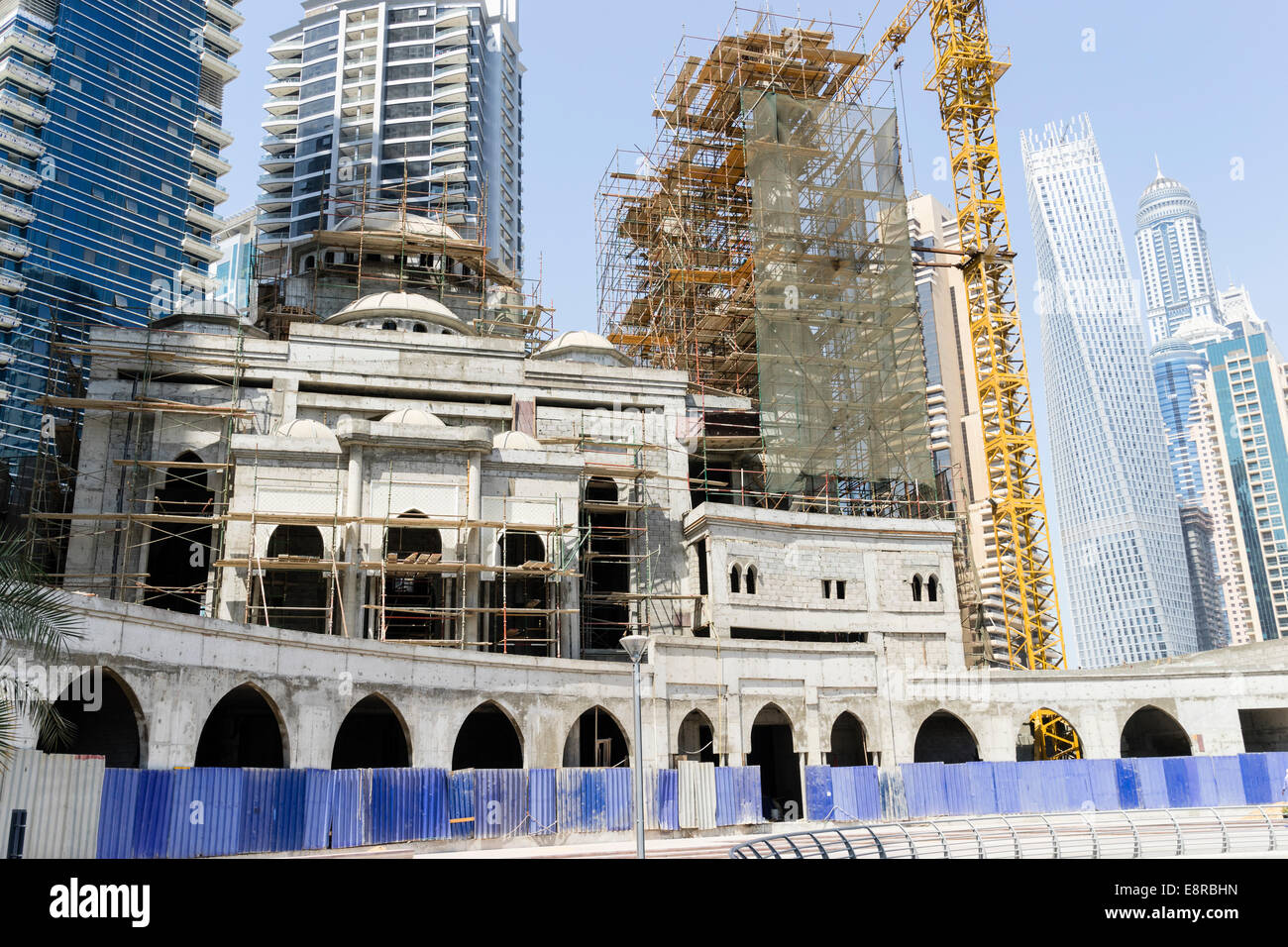 New mosque under construction in Marina district of Dubai United Arab ...