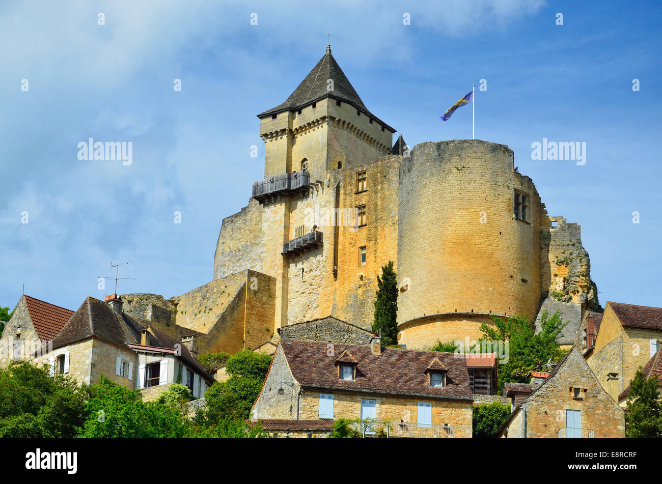 French castle Castelnaud Stock Photo - Alamy