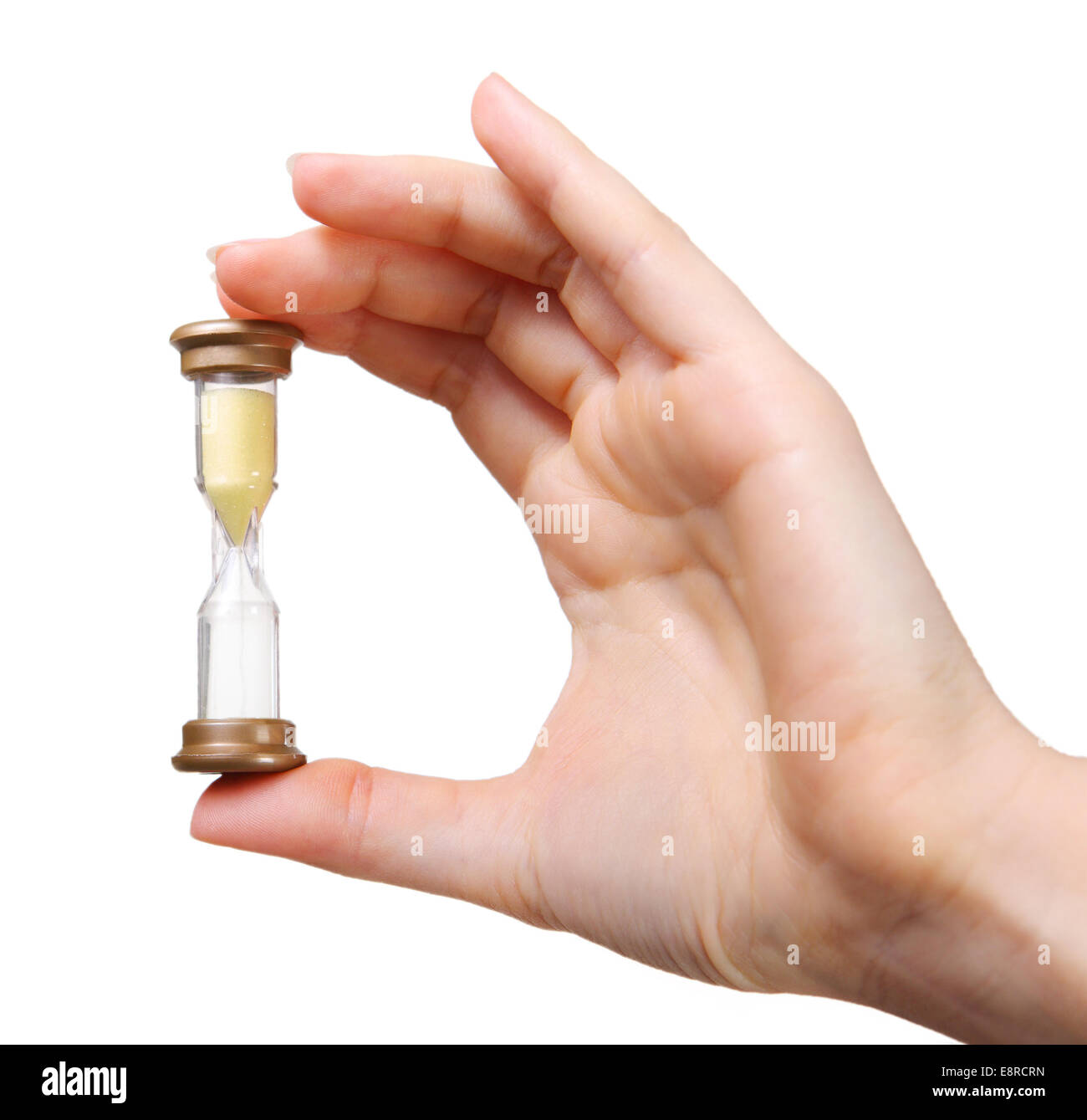 Hand with hourglass hi-res stock photography and images - Alamy