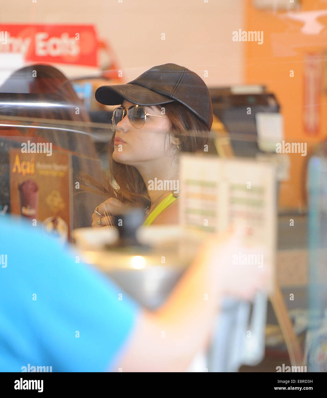 Lucy Hale stops at Robeck s for a healthy smoothie Featuring: Lucy Hale ...