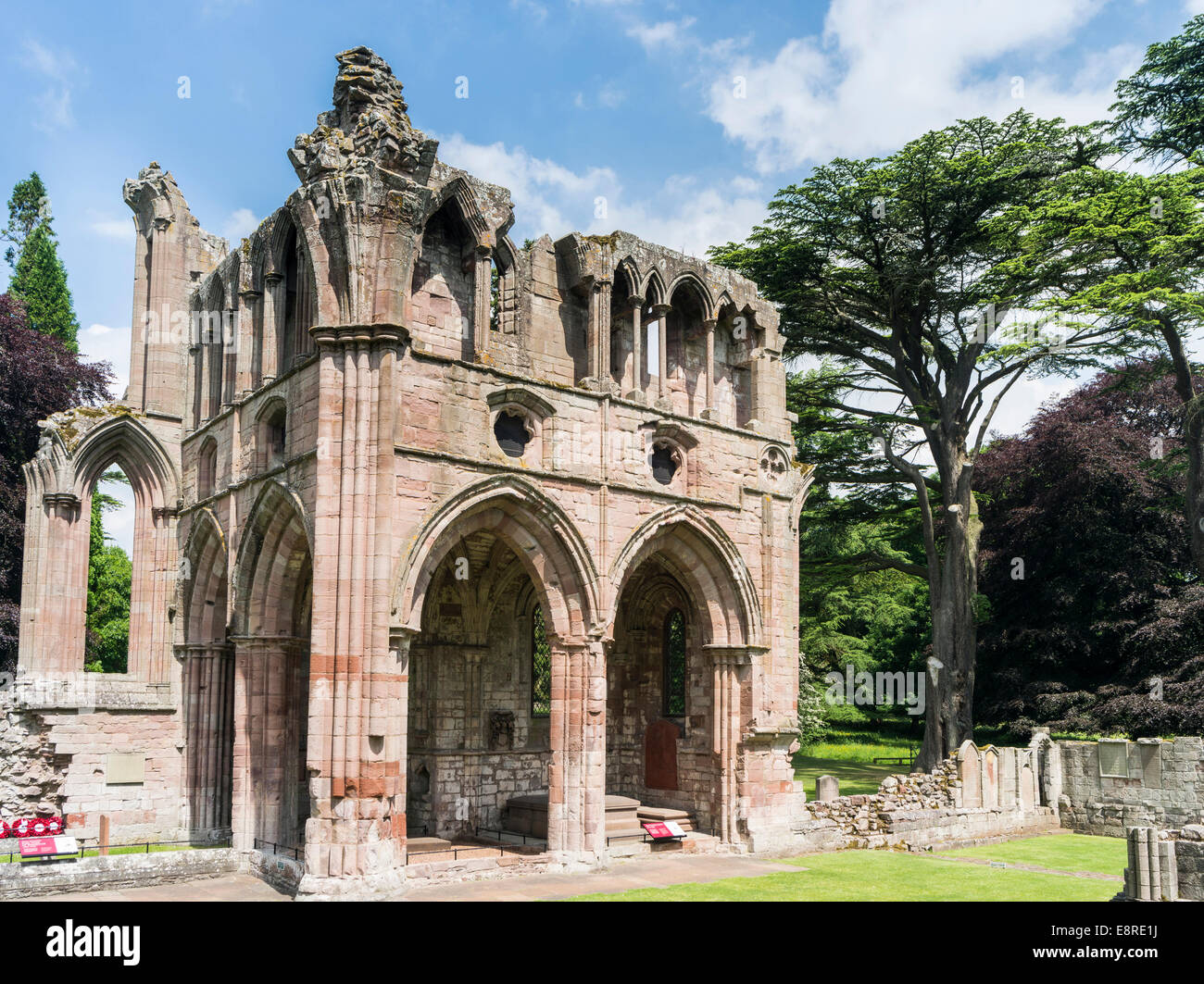Dryburgh Abbey, valley of river Tweed, monastery of the ...