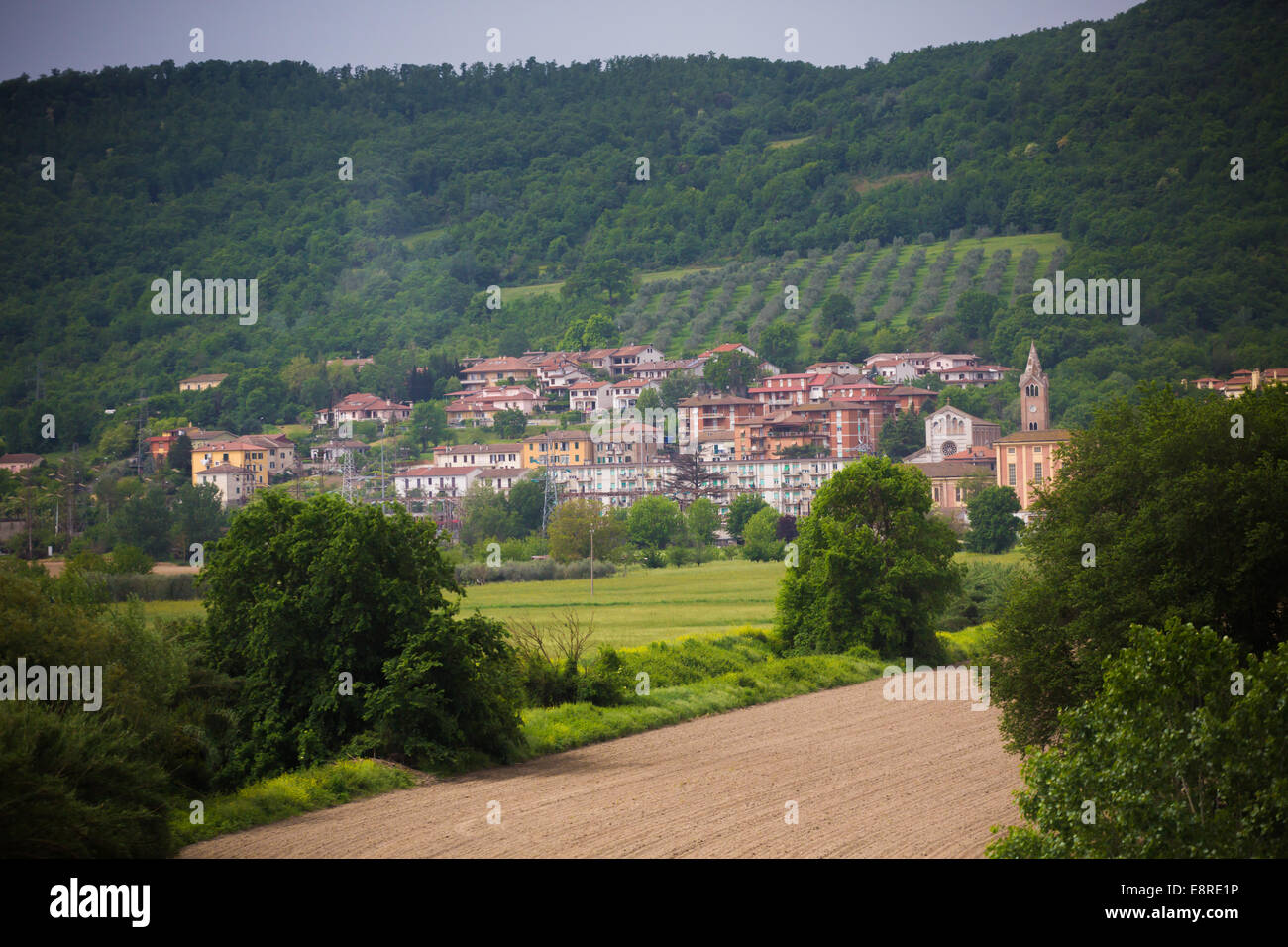 Italian town landscape Stock Photo - Alamy