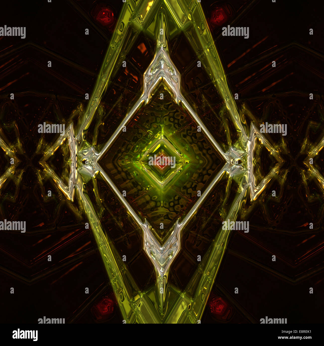 Wonderful abstract illustrated glass object Stock Photo - Alamy