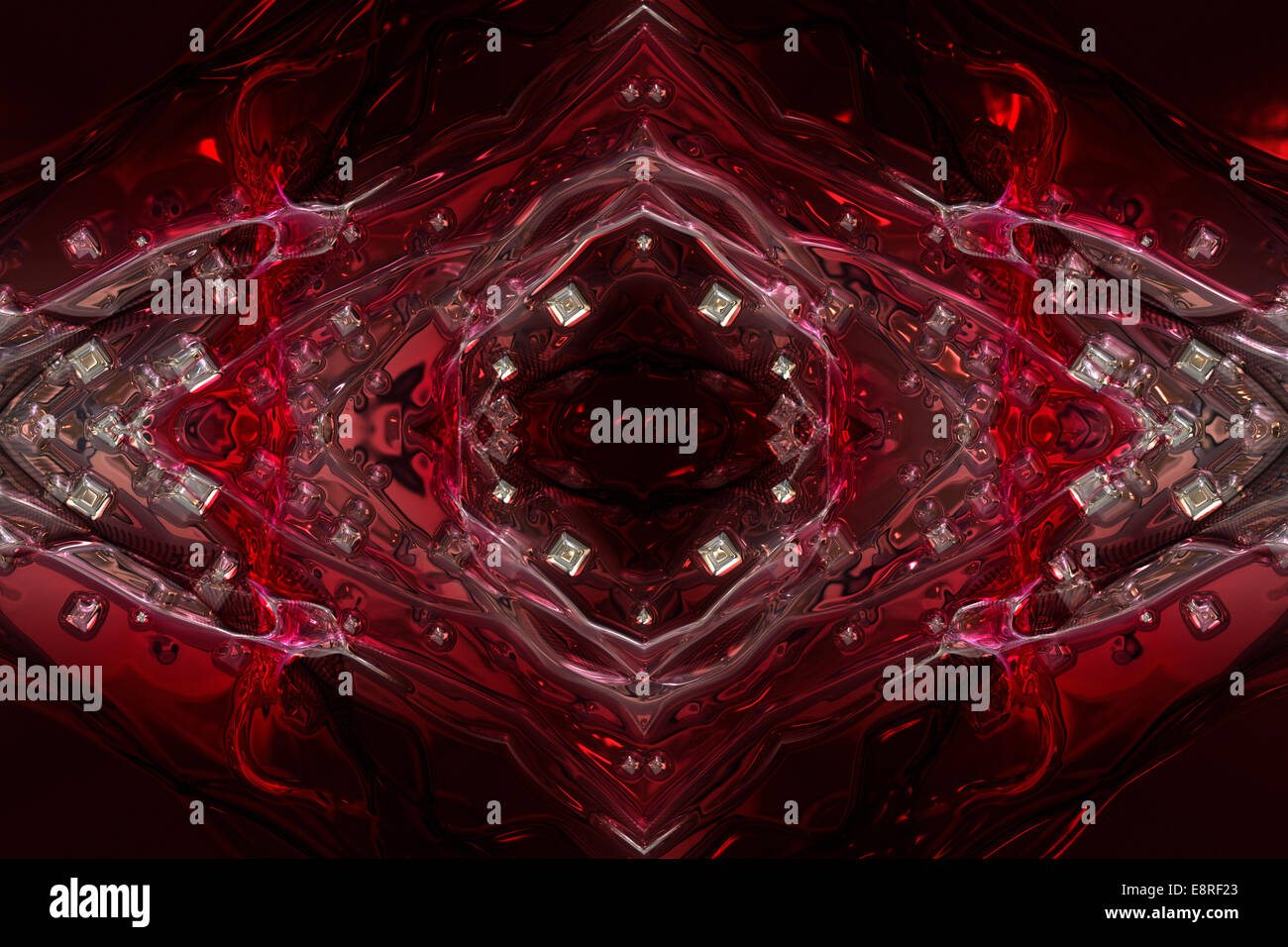 Wonderful abstract illustrated glass object Stock Photo - Alamy