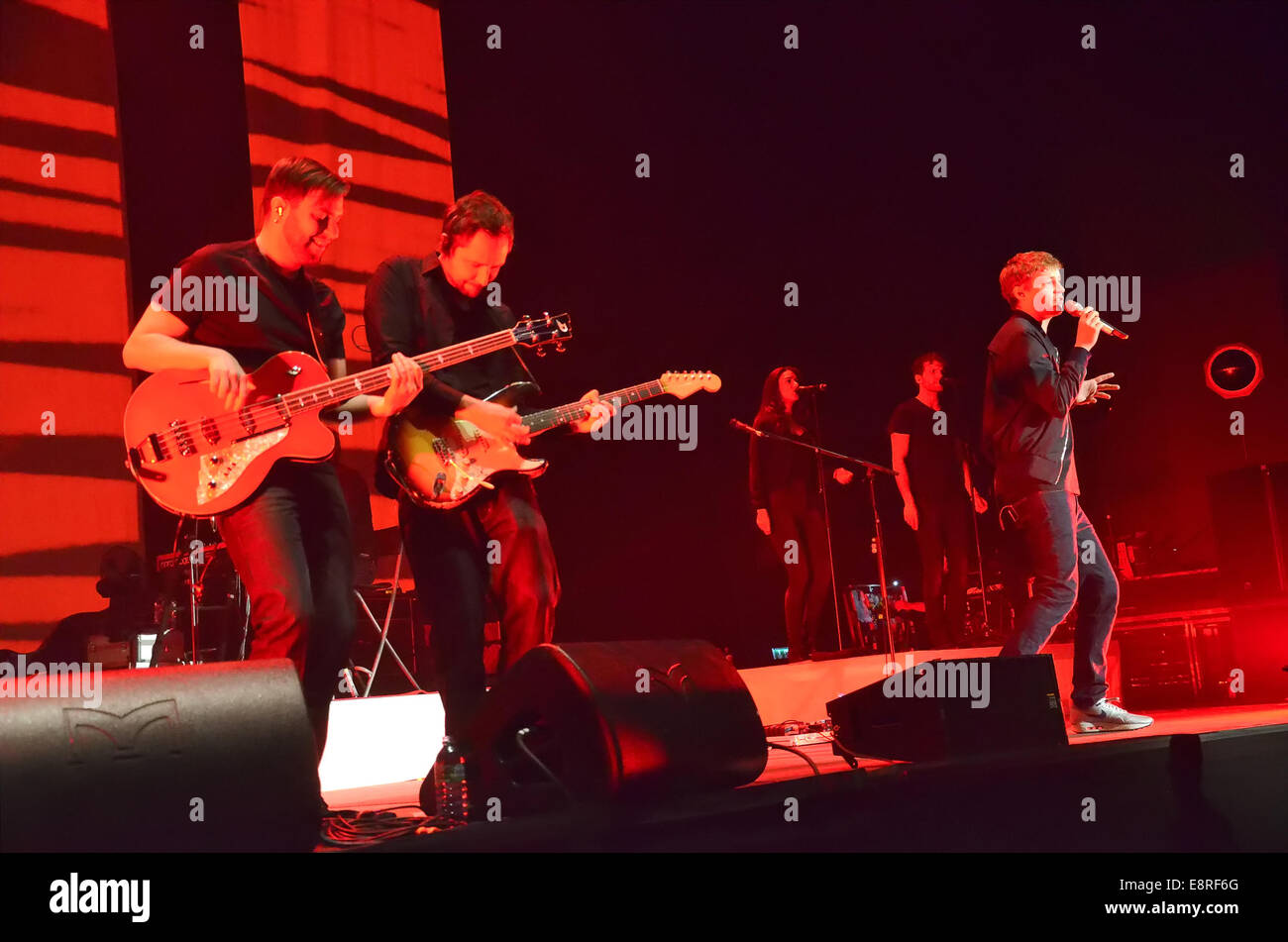 Tim Bendzko performing live at Koenig Pilsener Arena. Featuring: Tim ...