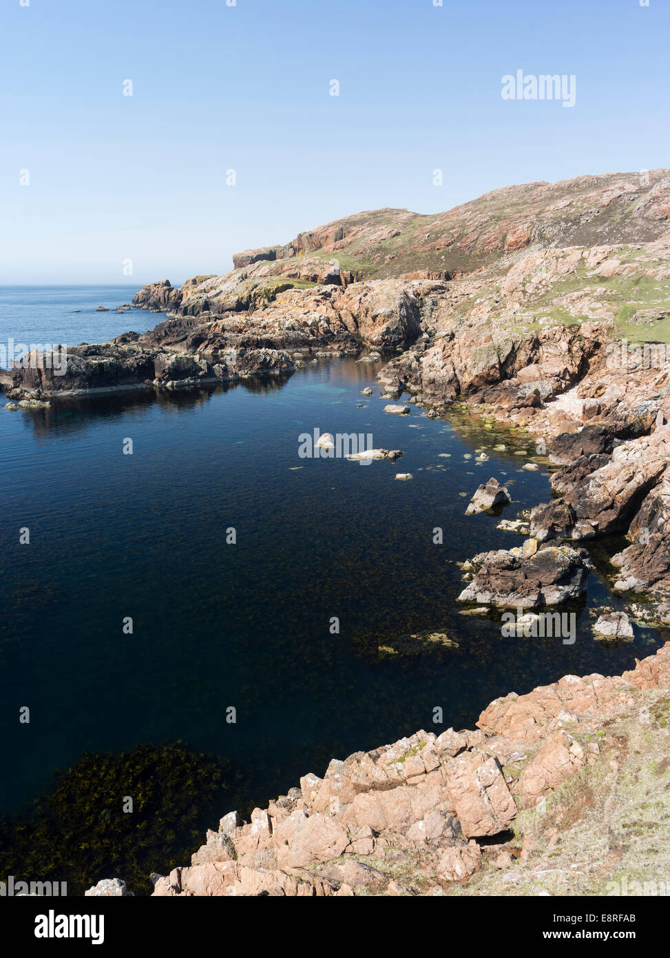 Muckle Roe (big red isle) is famous for the red, pristine granite ...