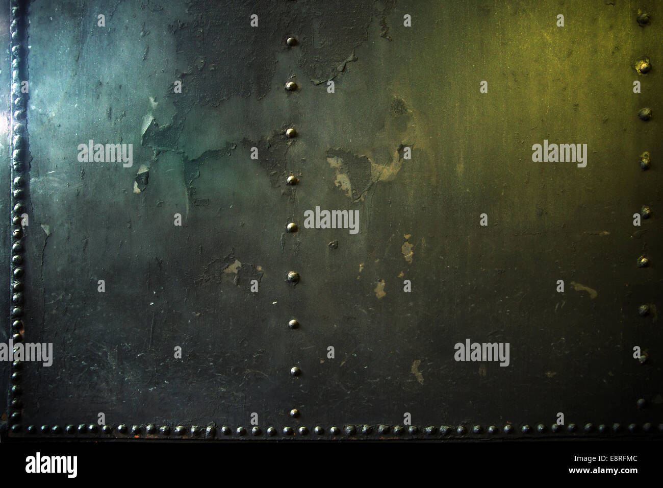 Crushed metal wall in the abandoned warehouse Stock Photo - Alamy