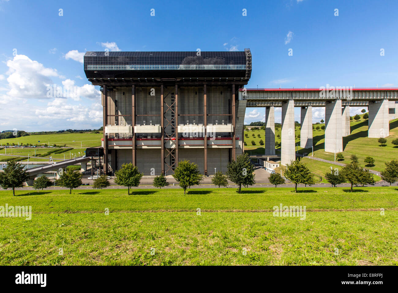 The ship lift of Strepy-Thieu, on the Canal du Centre, a UNESCO World ...