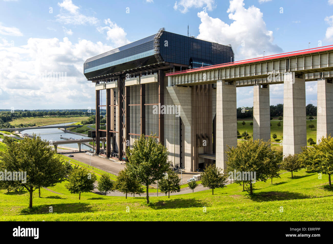 The ship lift of Strepy-Thieu, on the Canal du Centre, a UNESCO World ...