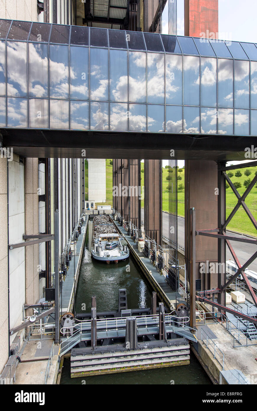 The ship lift of Strepy-Thieu, on the Canal du Centre, a UNESCO World ...