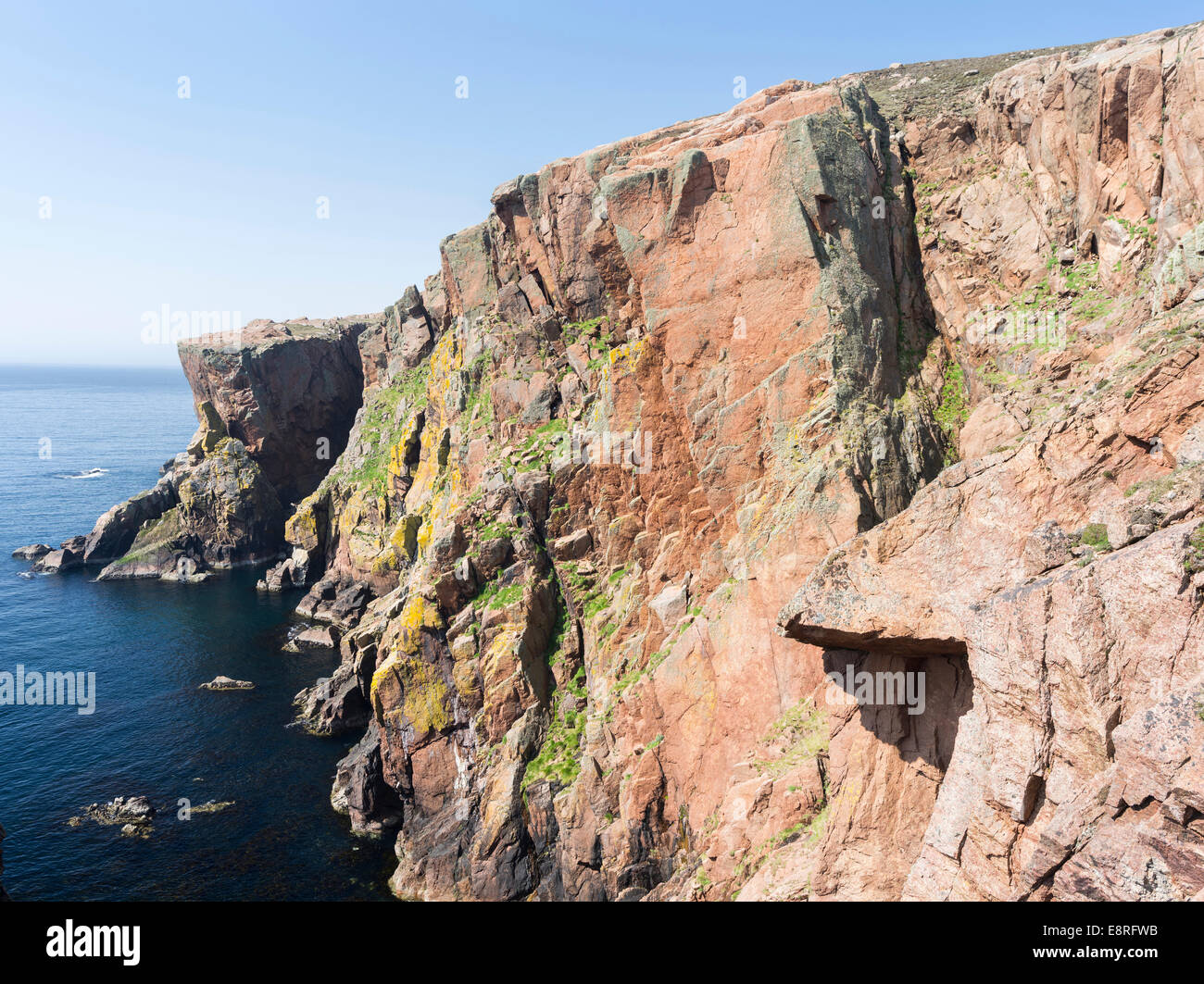 Muckle Roe (big red isle) is famous for the red, pristine granite ...